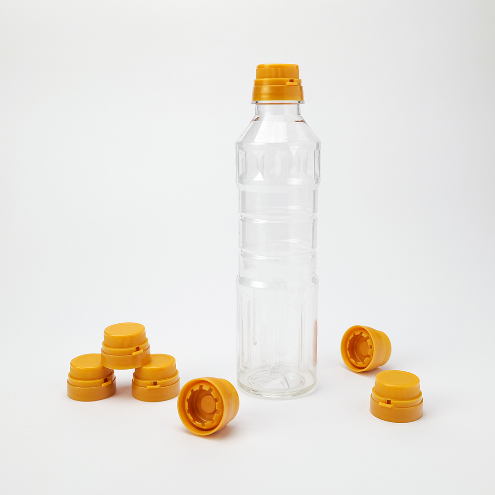 Pull-ring plastic caps for cooking oil bottles – allupkg.com